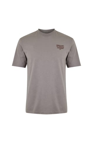 Grey Reebok Crew Neck Short Sleeve Regular Fit T-Shirt - Get The Label