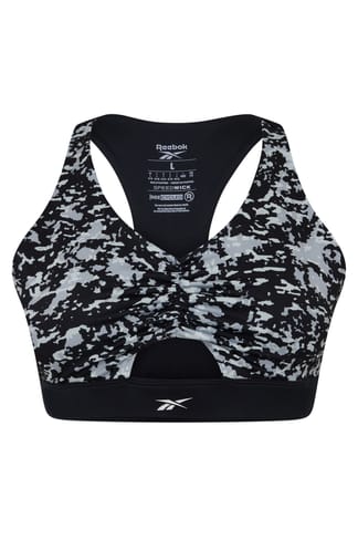 Black Reebok Scoop Neck Snug Fit Bra Top - Get The Label