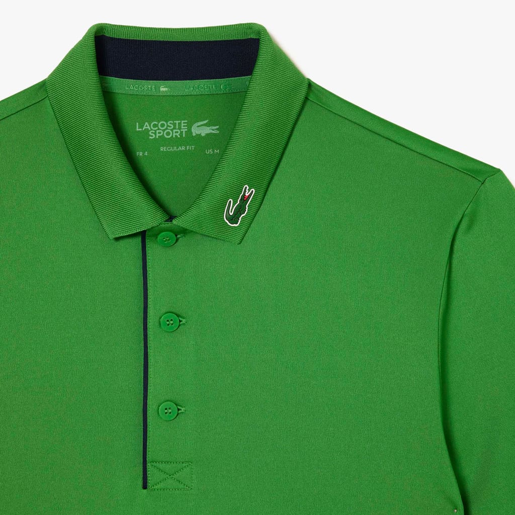 Green Lacoste Mens SPORT Jersey Golf Polo Shirt - Get The Label