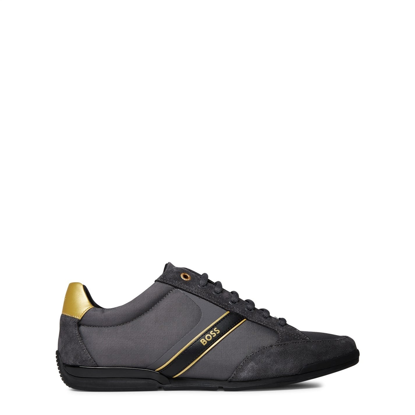 Black Boss Saturn Mesh Trainers Get The Label