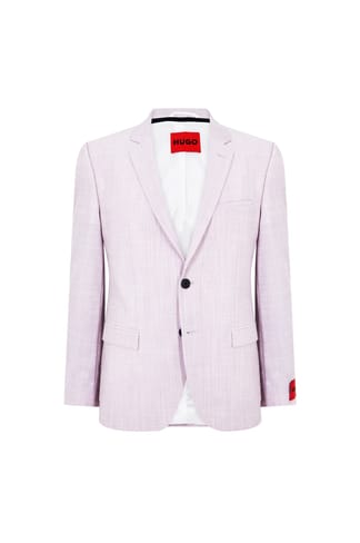 Purple Hugo Pattern Suit Jacket - Get The Label