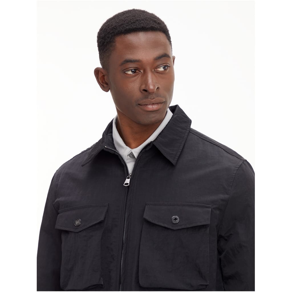Black Calvin Klein Heavy Crinkled Shacket - Get The Label