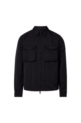 Black Calvin Klein Heavy Crinkled Shacket - Get The Label