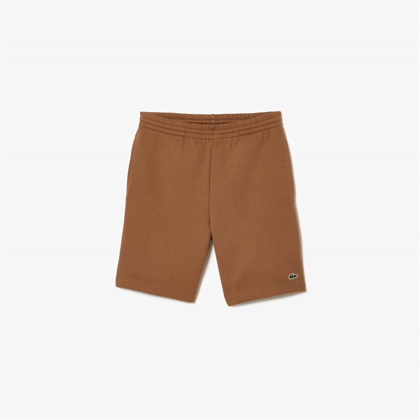Brown Lacoste Fleece Shorts Get The Label