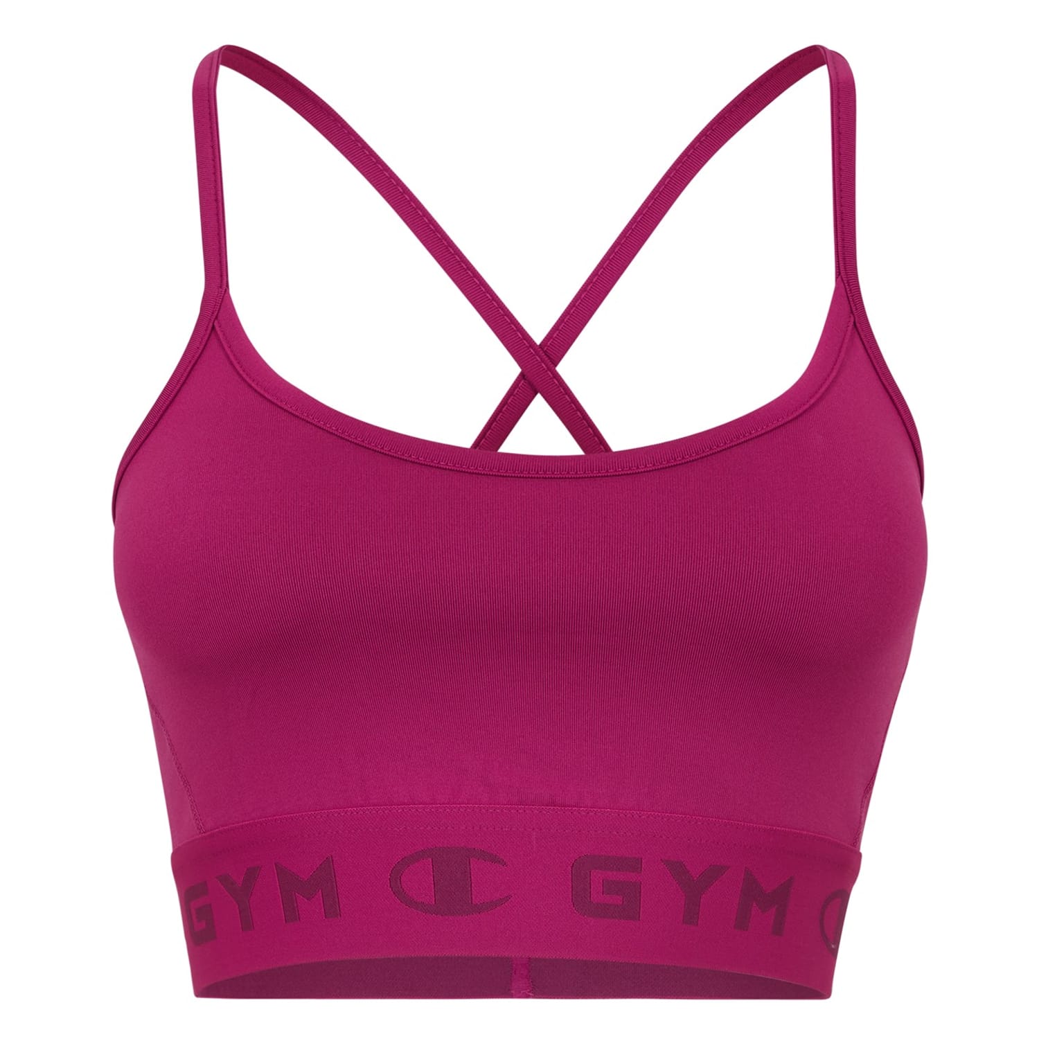 Pink Champion Snug Fit Spaghetti Strap Cropped Bra - Get The Label