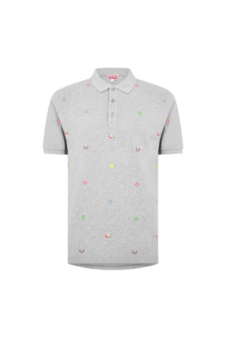 Grey Kenzo Pixel Polo Shirt - Get The Label
