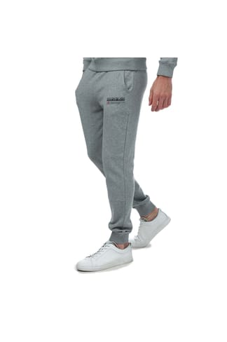 Grey Marl Napapijri Mens Kasba Logo Jog Pants - Get The Label