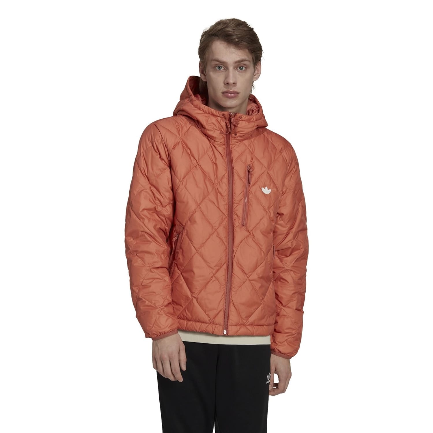 Brown adidas Originals Down Quilted Puffer Jacket - Get The Label