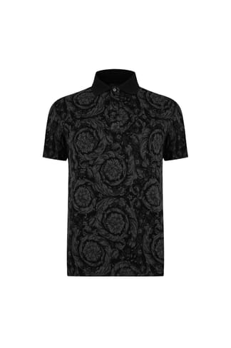 Grey Versace Barocco Polo Shirt - Get The Label