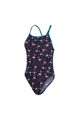 Blue Speedo Flamingo Flare Allover Vback Swimsuit - Get The Label