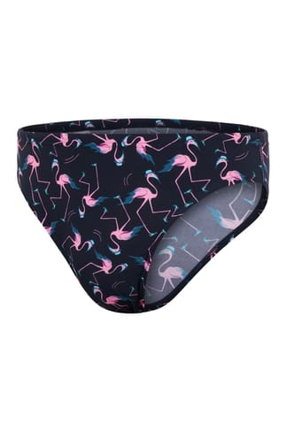 Blue Speedo Flamingo Flare Allover Print 5cm Swim Briefs Adults - Get ...