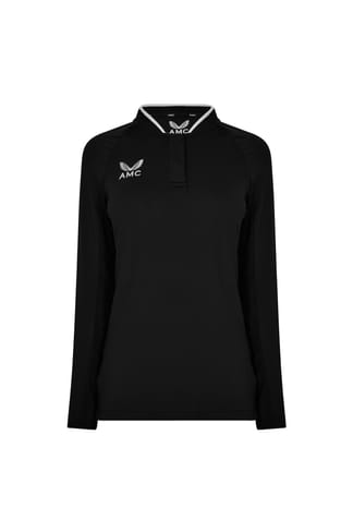 Black Castore Long Sleeve Regular Fit Polo Shirt - Get The Label