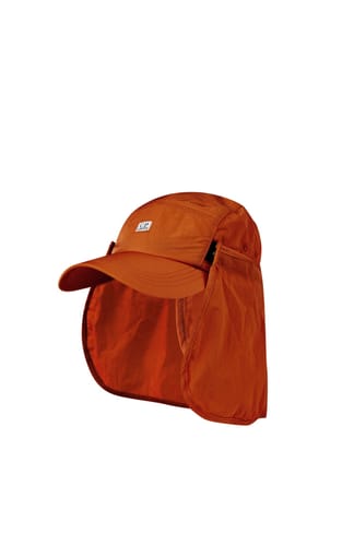 Orange C.P. Company Neck Flap Cap - Get The Label