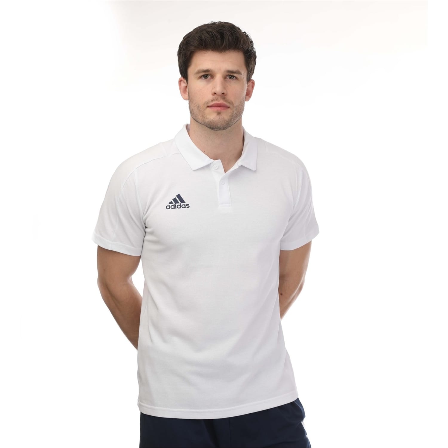White adidas Regular Fit Collared Shirt - Get The Label