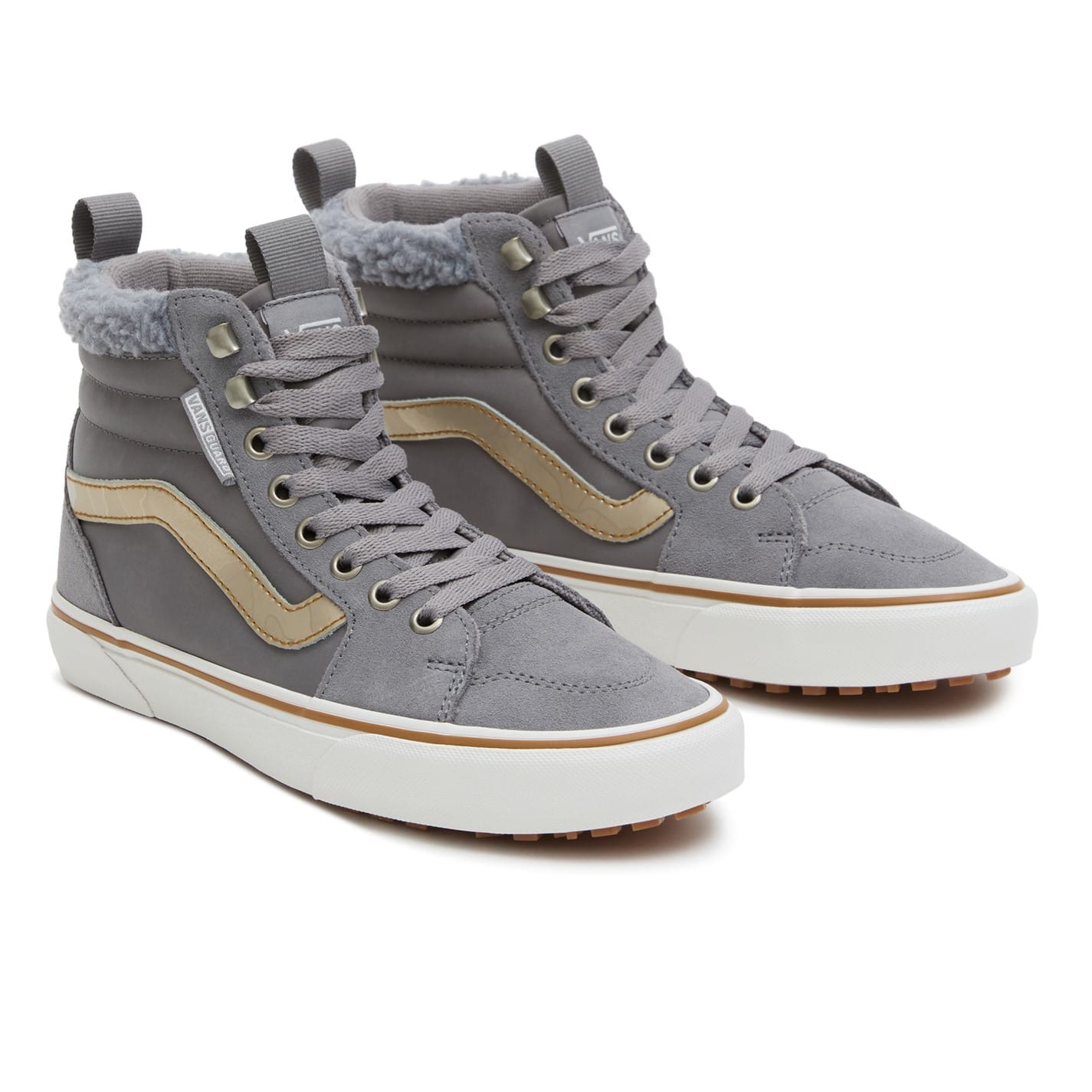 Grey vans leather laces store