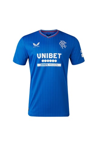 Blue Castore Rangers Home Shirt 2023 2024 Adults - Get The Label