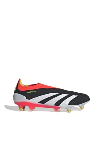 Black adidas Predator Elite Laceless Soft Ground Football Boots - Get ...