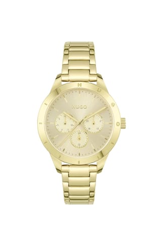 Gold Hugo Watch - Get The Label