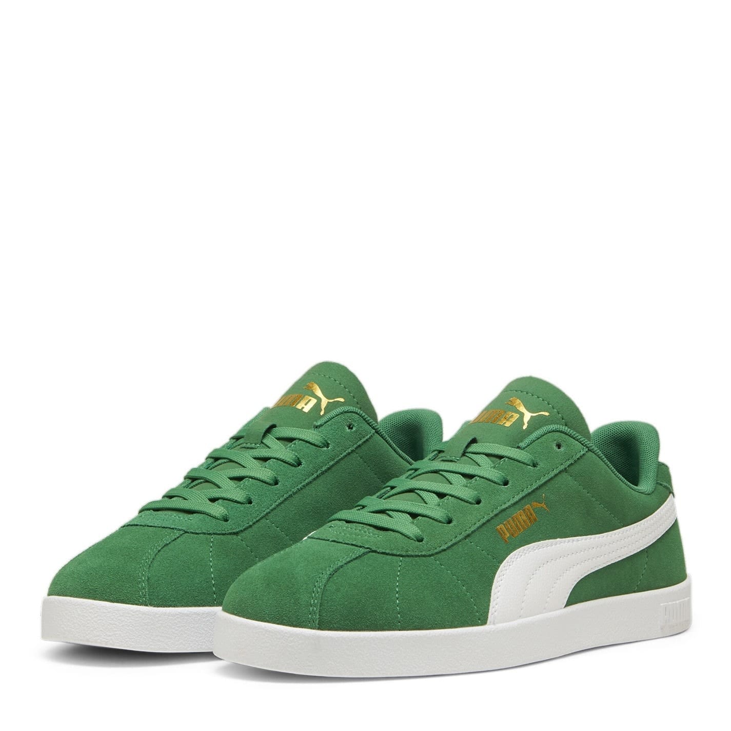 Green Puma Club II Low Top Sneakers Get The Label