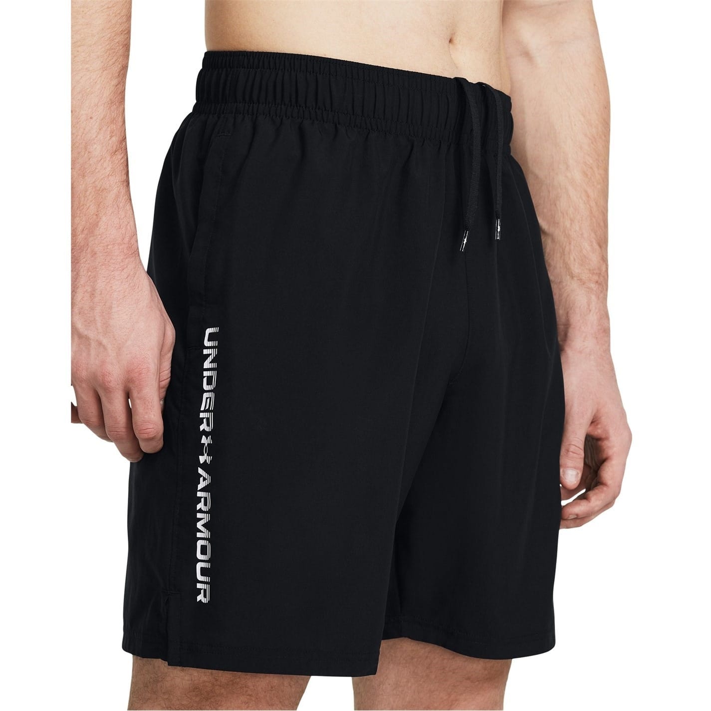 Black Under Armour Woven Wordmark Shorts Get The Label