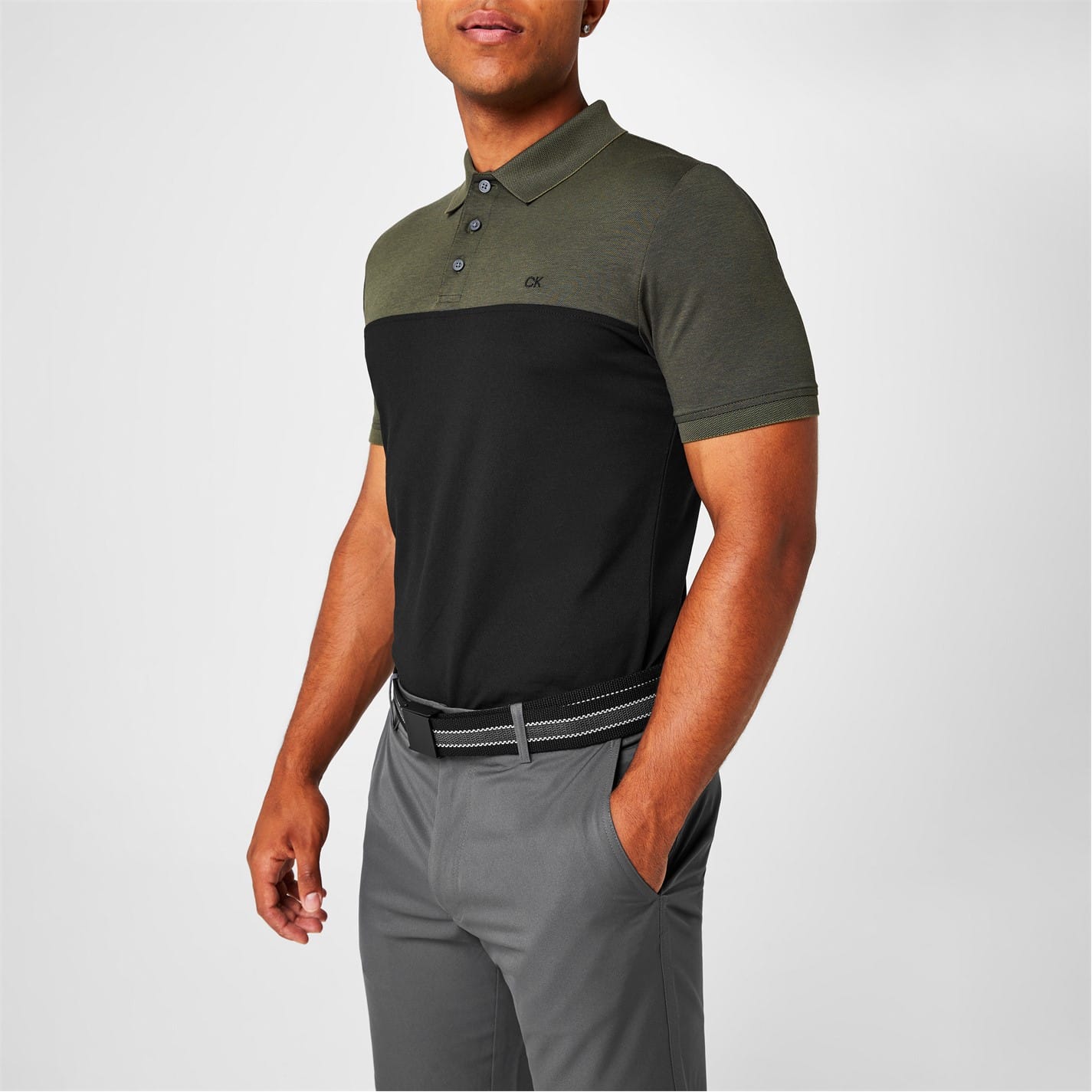 Multi Calvin Klein Golf Block Polo Shirt Get The Label