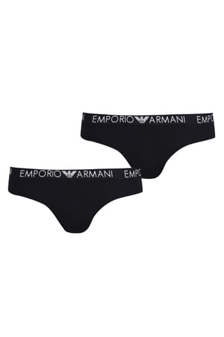 Black Emporio Armani EA7 2 Pack Logo Briefs - Get The Label