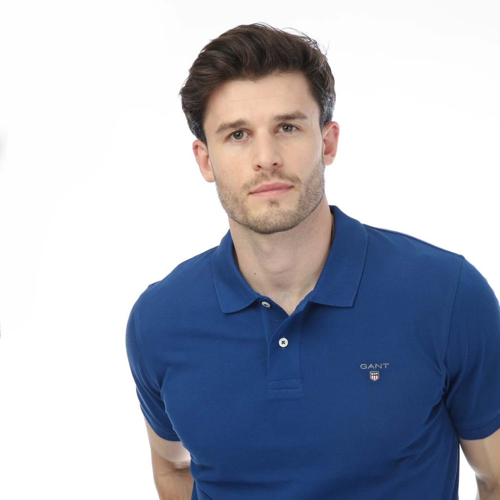 Blue Gant Piqué Rugger Polo Shirt - Get The Label