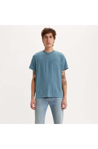 Indigo Levis Classic Pocket T-Shirt - Get The Label