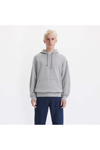 Grey Marl Levis Relaxed Graphic Hoody - Get The Label
