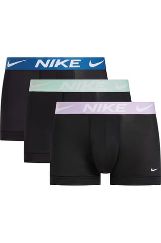 Black Nike Mens 3 Pack Essential Micro Trunks - Get The Label