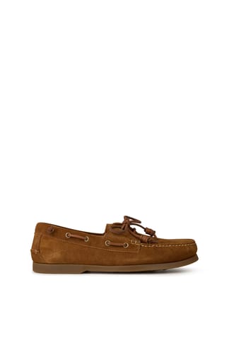 Brown Polo Ralph Lauren Suede Boat Shoe - Get The Label